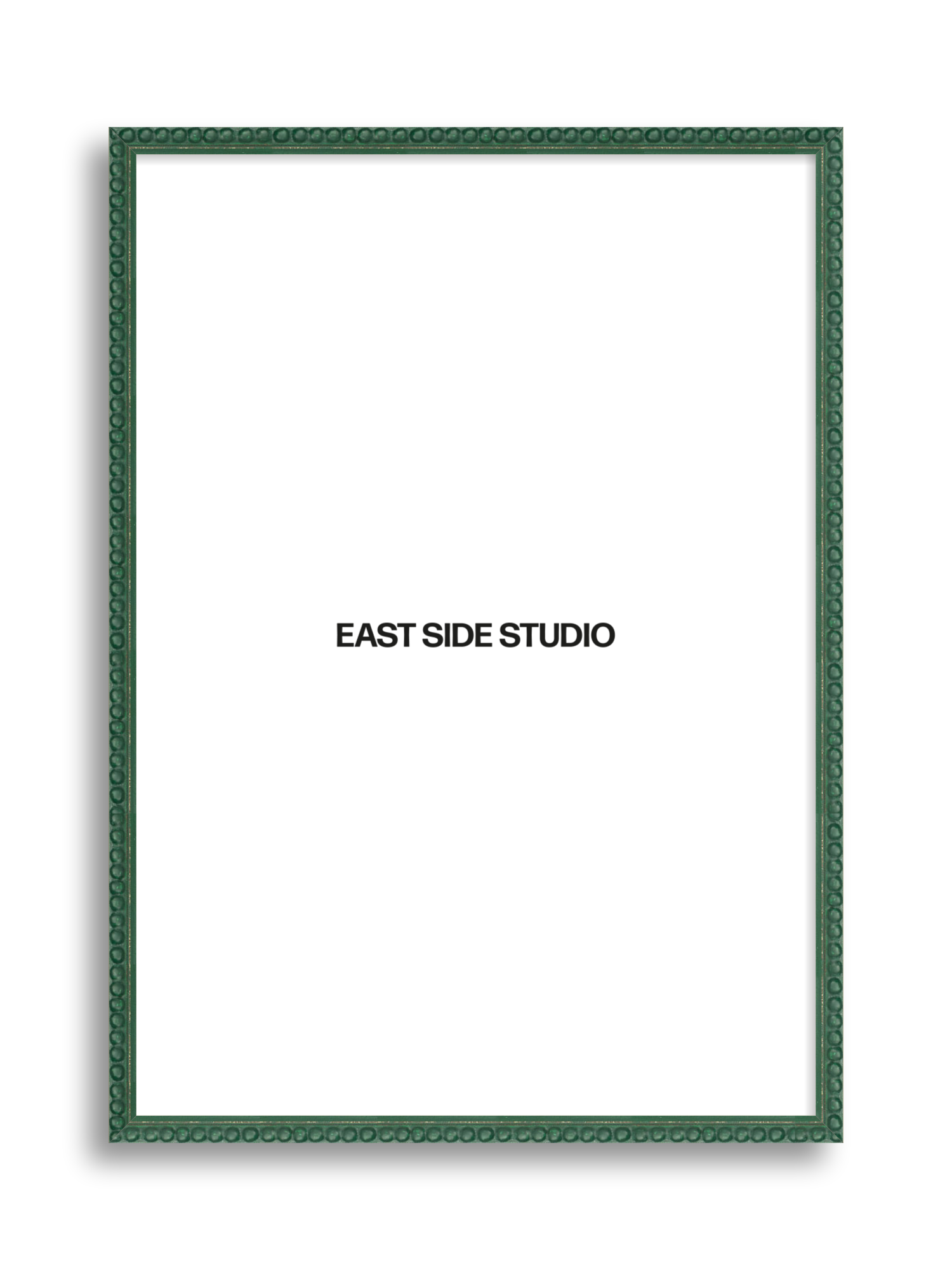 Dark Green Bobbin Picture Frame | Handmade Wooden Frame