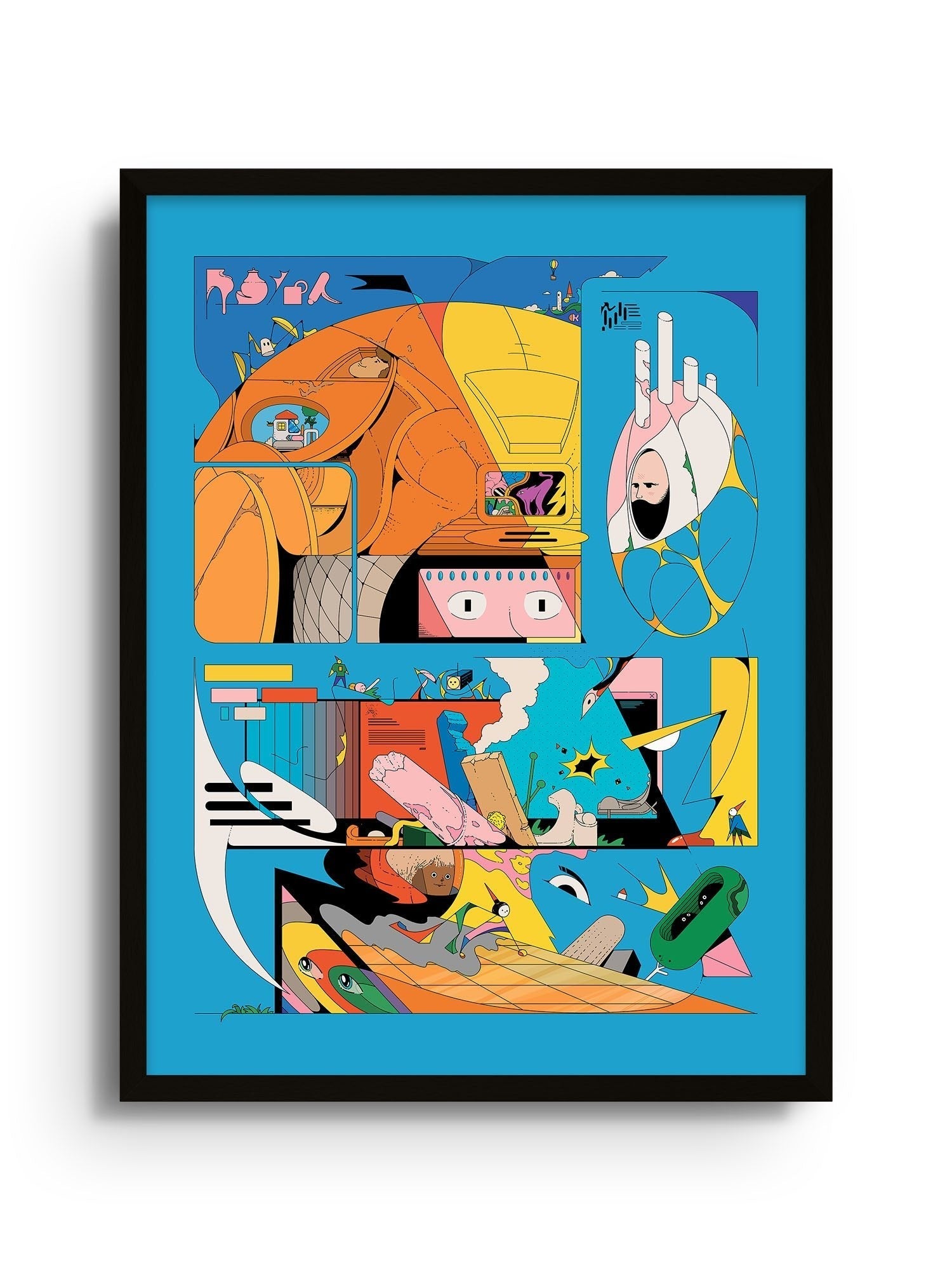 Abstract Doodle Art Print - Absolutely Nothing by Ori Toor | East Side ...