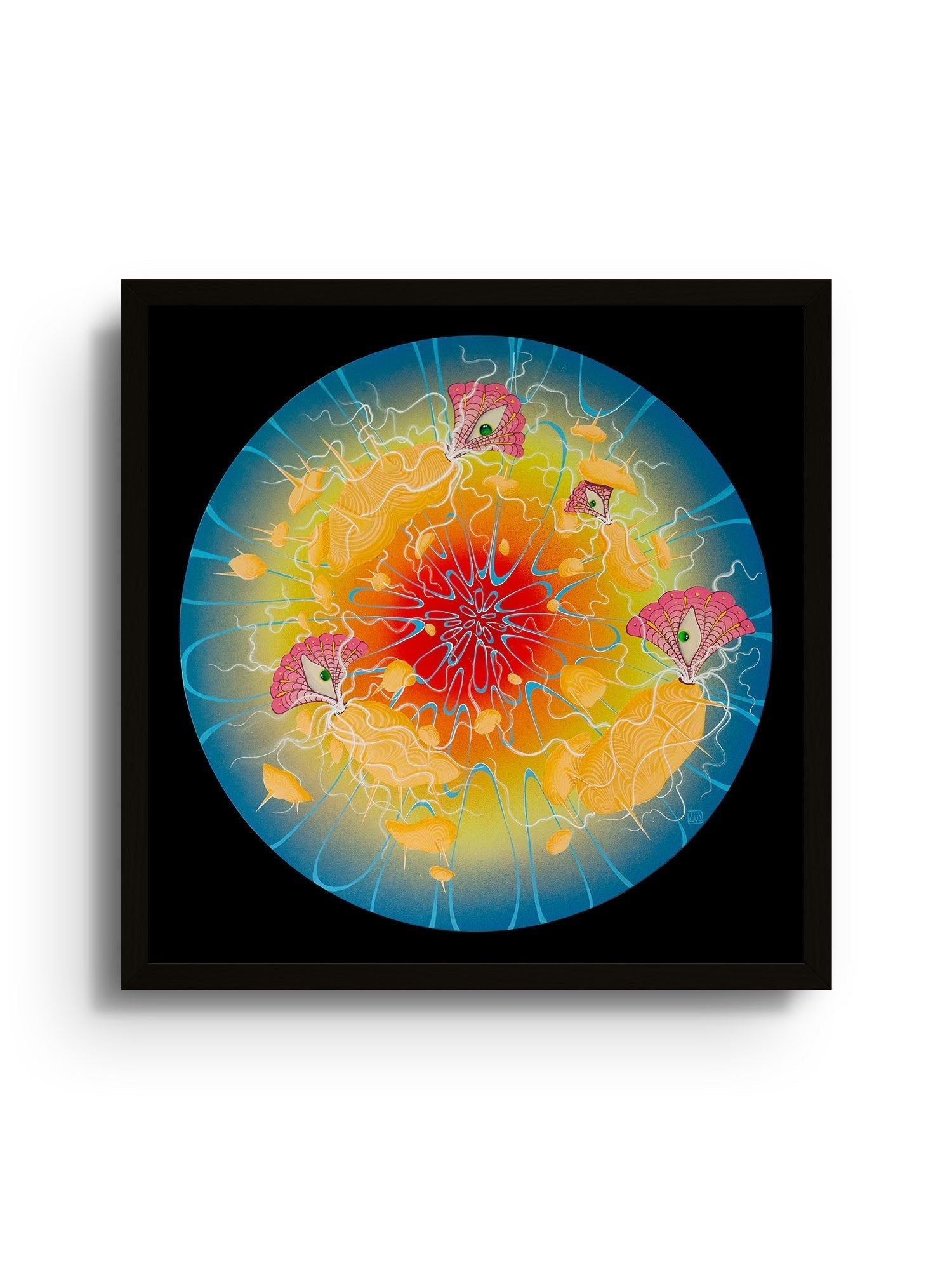 Psychedelic Mandala Art Print - BARDO by Pedro Zoz | East Side Studio ...