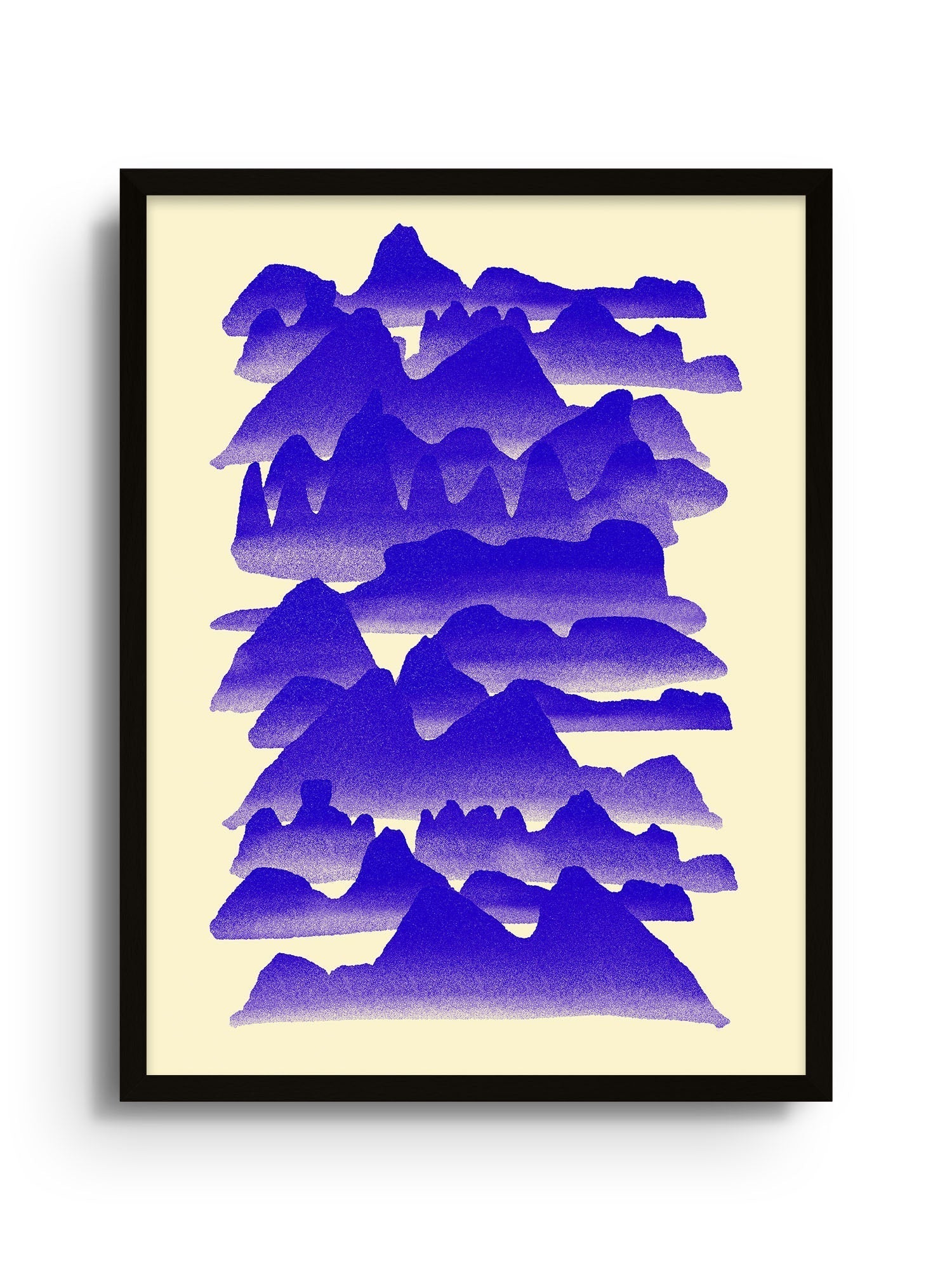 Abstract Landscape Art Print - Blue Mountains by Fergus Hannant | East ...