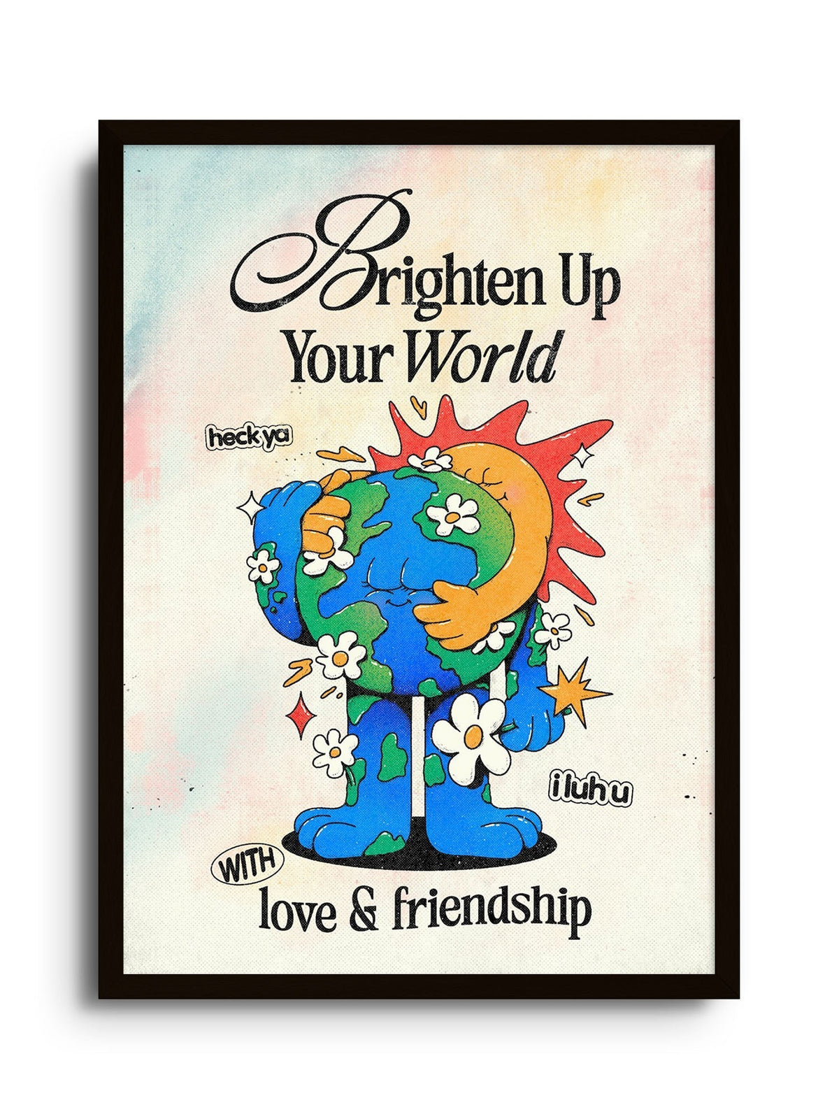 Whimsical Cartoon Art Print - Bright World by My Sunbeam | East Side ...