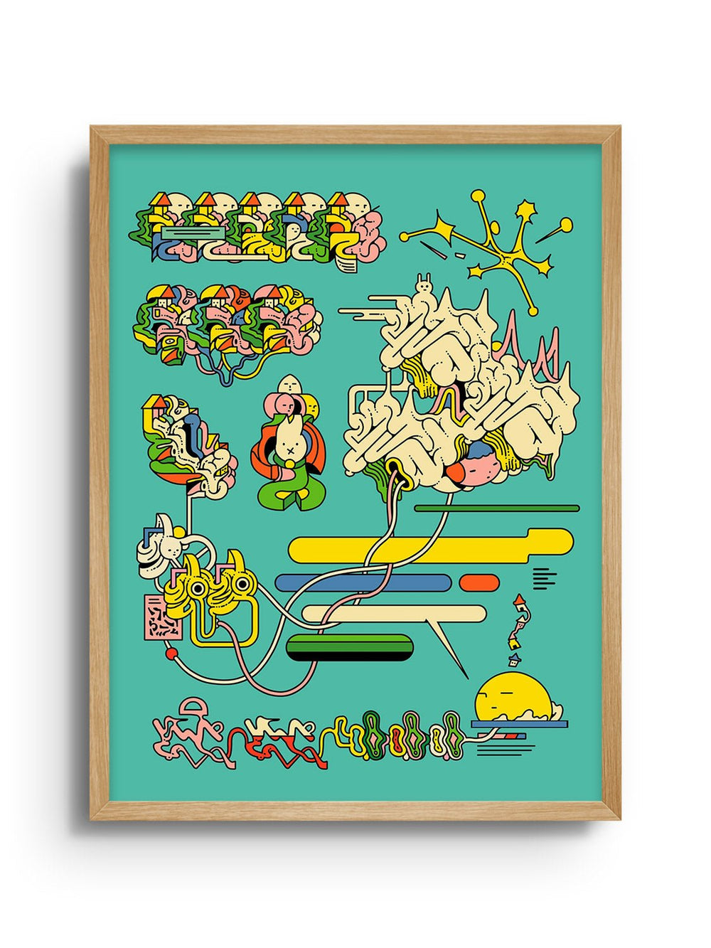 Illustration Art Print – Communipuff by Ori Toor | East Side Studio London