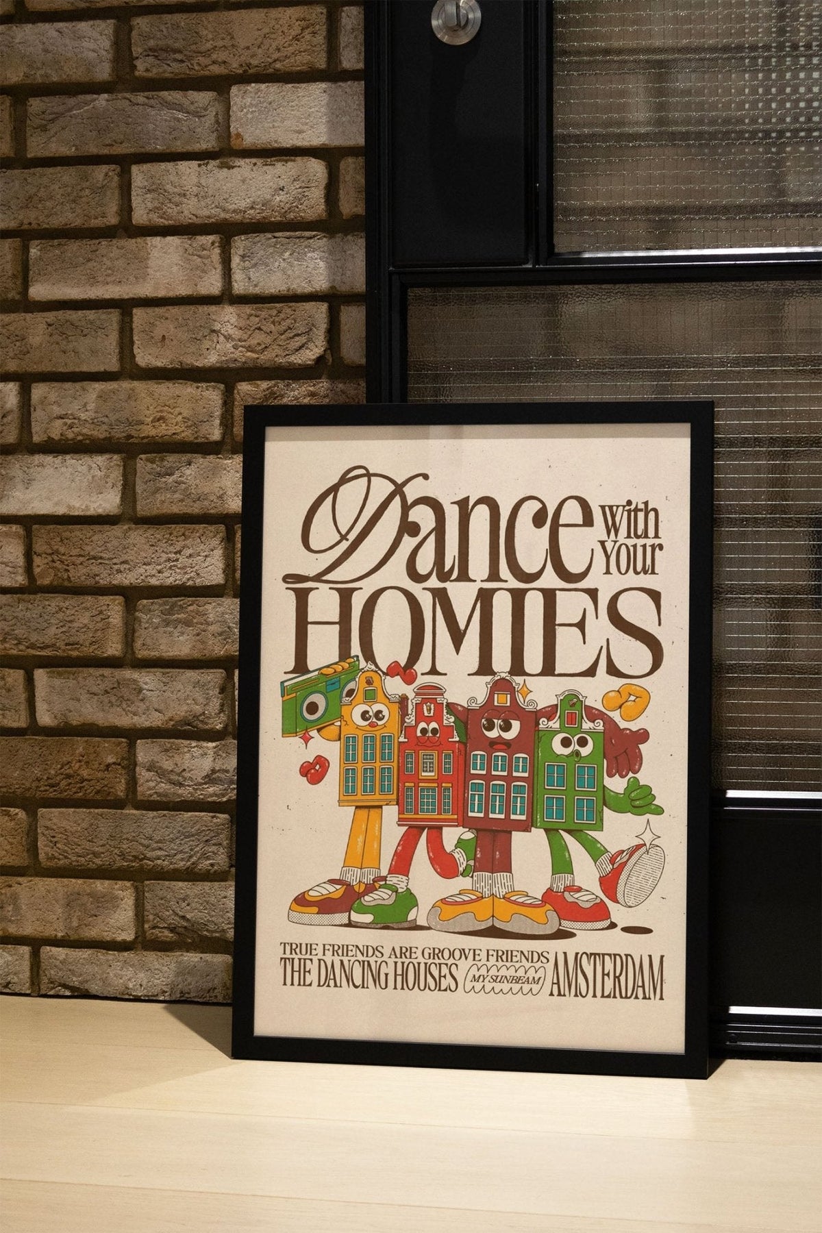 Quirky Illustration Art Print - Dance With Your Homies by My Sunbeam ...