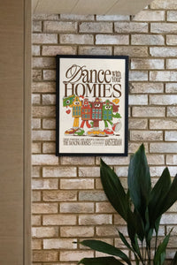 Quirky Illustration Art Print - Dance With Your Homies by My Sunbeam | East Side Studio London