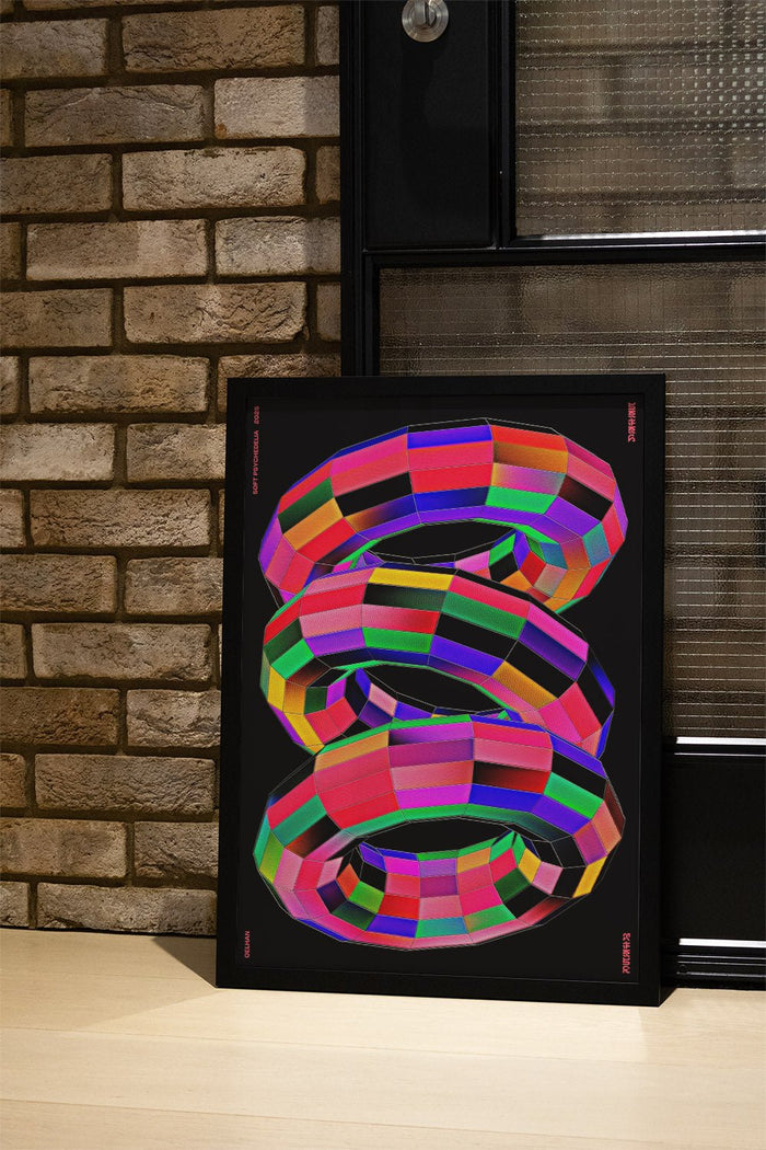 Psychedelic Digital Art Print - DONUT by Oelhan | East Side Studio London