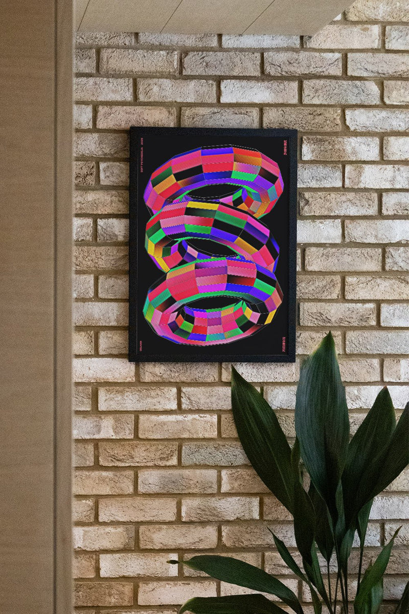 Psychedelic Digital Art Print - DONUT by Oelhan | East Side Studio London