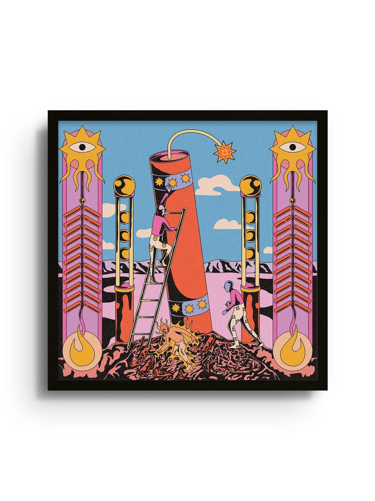 Surreal Graphic Art Print - Dynamite by Azaazelus | East Side Studio London