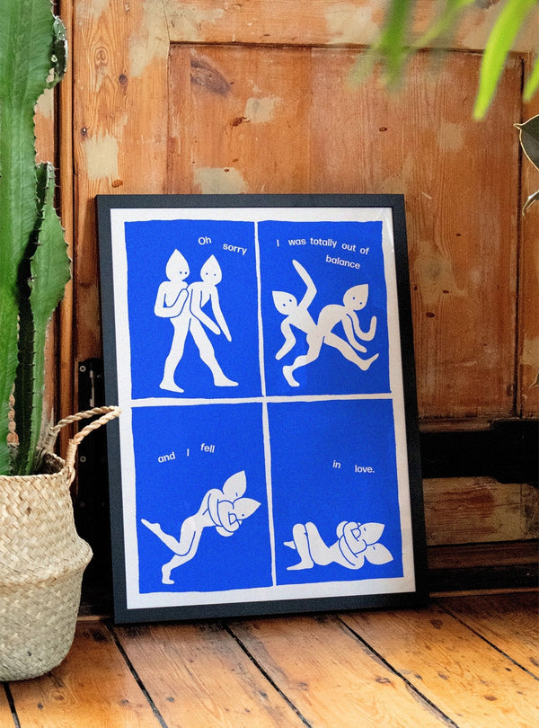 Graphic Art Comic Print - Falling in Love by Eric Schwarz | East Side ...