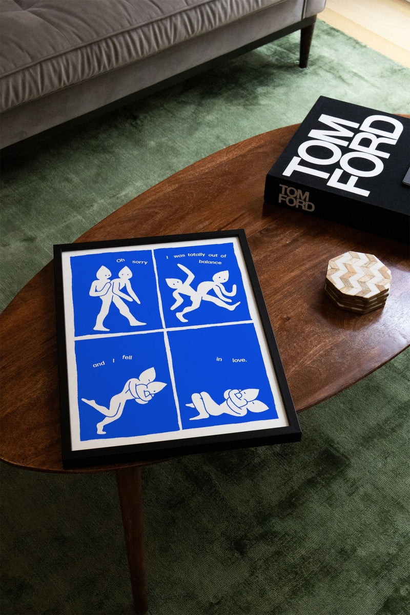 Graphic Art Comic Print - Falling in Love by Eric Schwarz | East Side ...