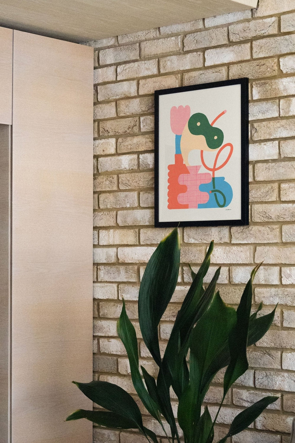 Abstract Geometric Art Print - Flower and Base 02 by Monu | East Side ...