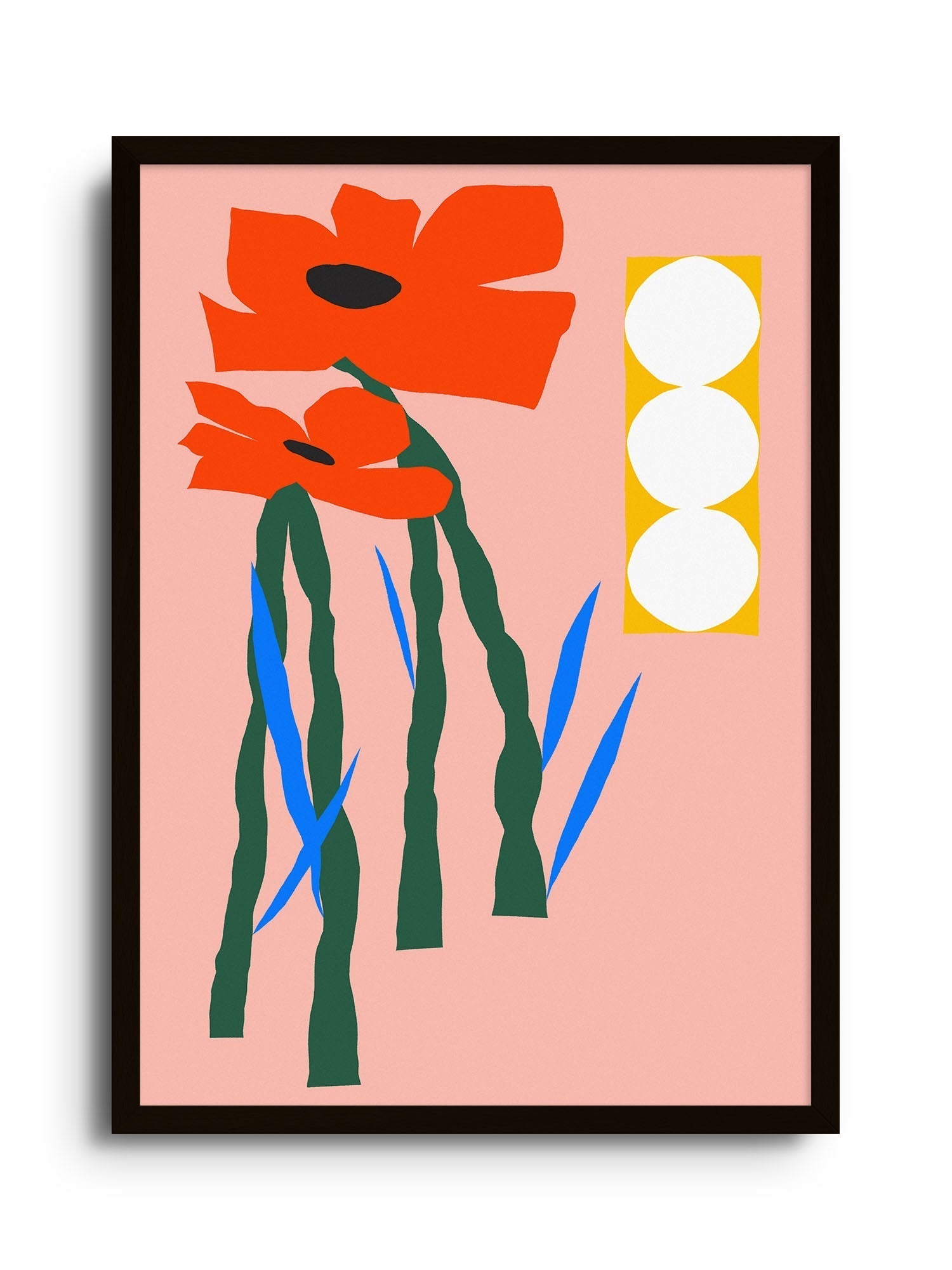 Modern Botanical Art Print - Flowers with Legs by Bigotesucio | East ...