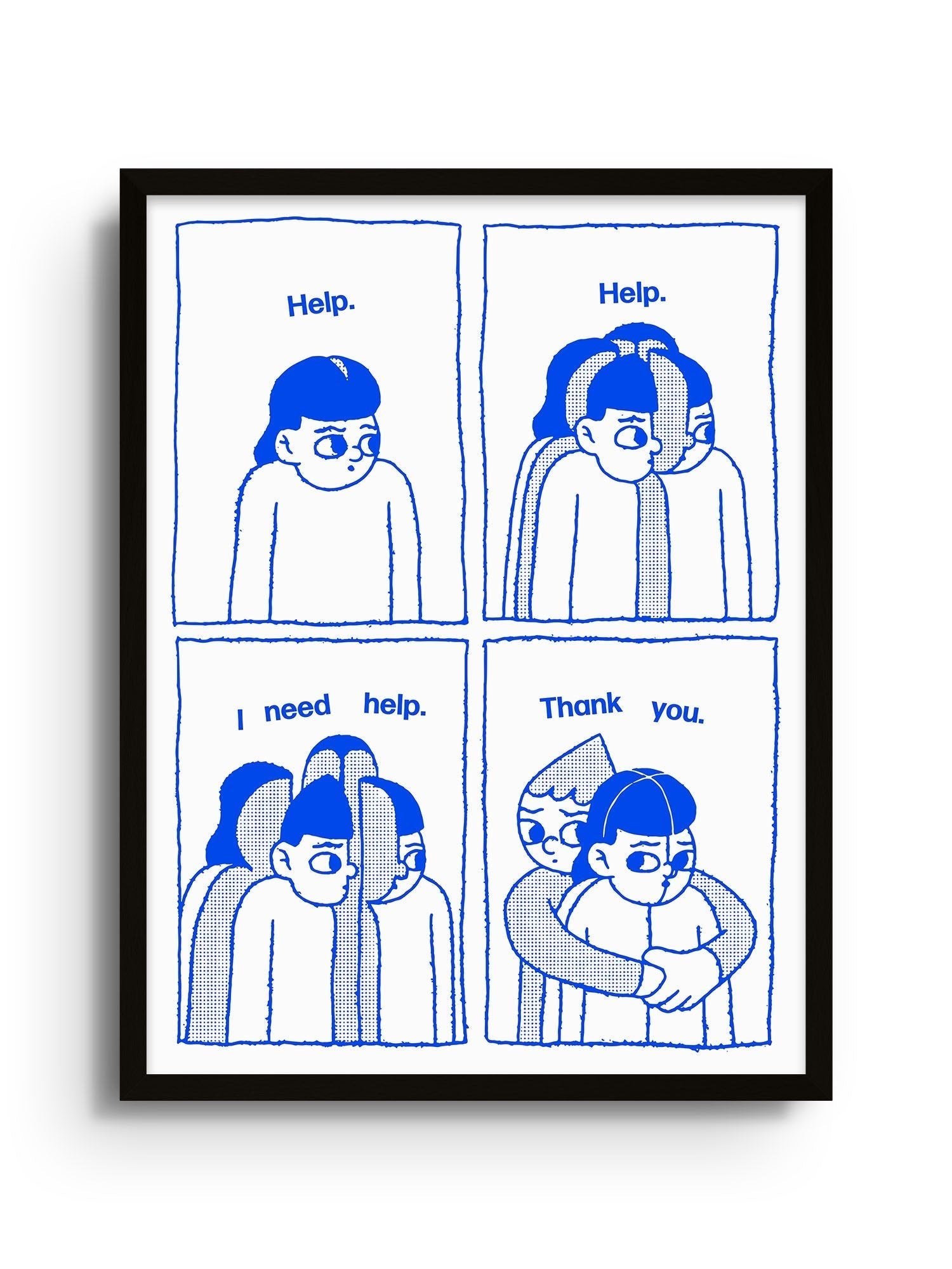 Comic Art Print - Help by Eric Schwarz | East Side Studio London