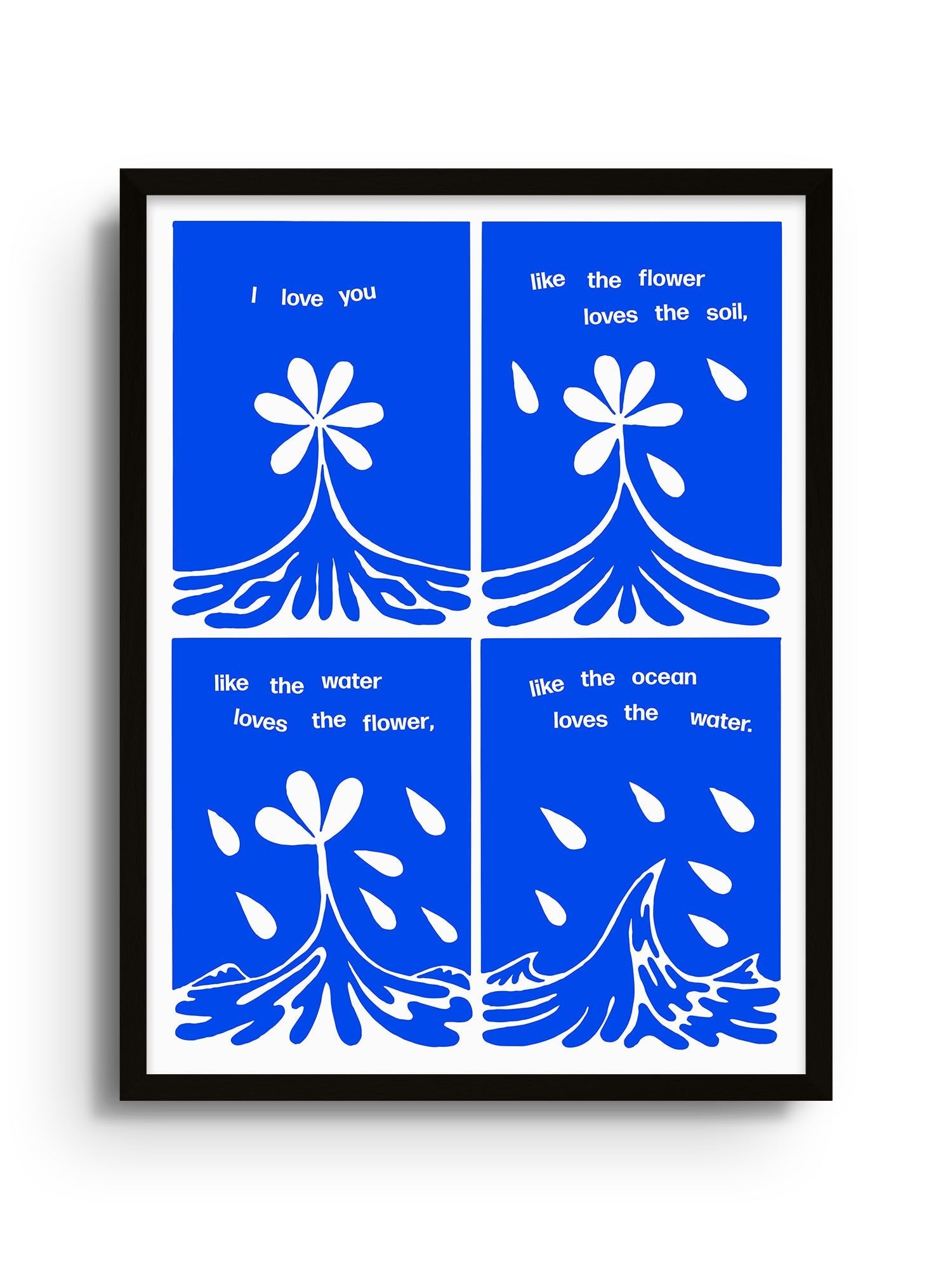 Minimalist Graphic Art Print - Love You by Eric Schwarz | East Side ...