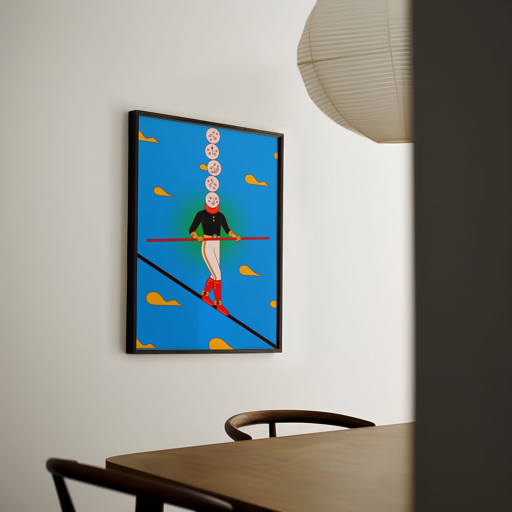 Surreal Cartoon Art Print - Overthinking by Jun Ioneda | East Side ...