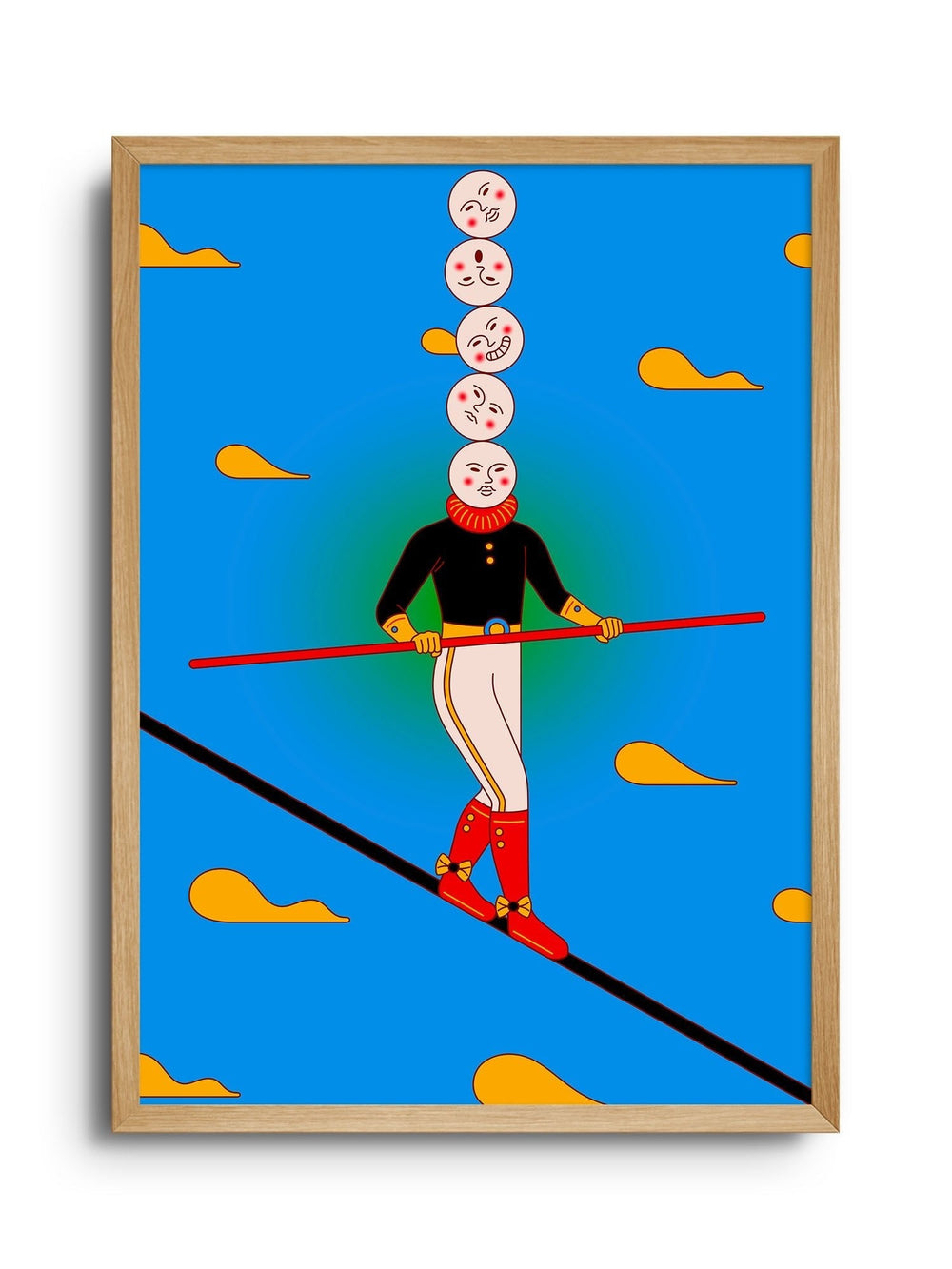 Surreal Cartoon Art Print - Overthinking by Jun Ioneda | East Side ...
