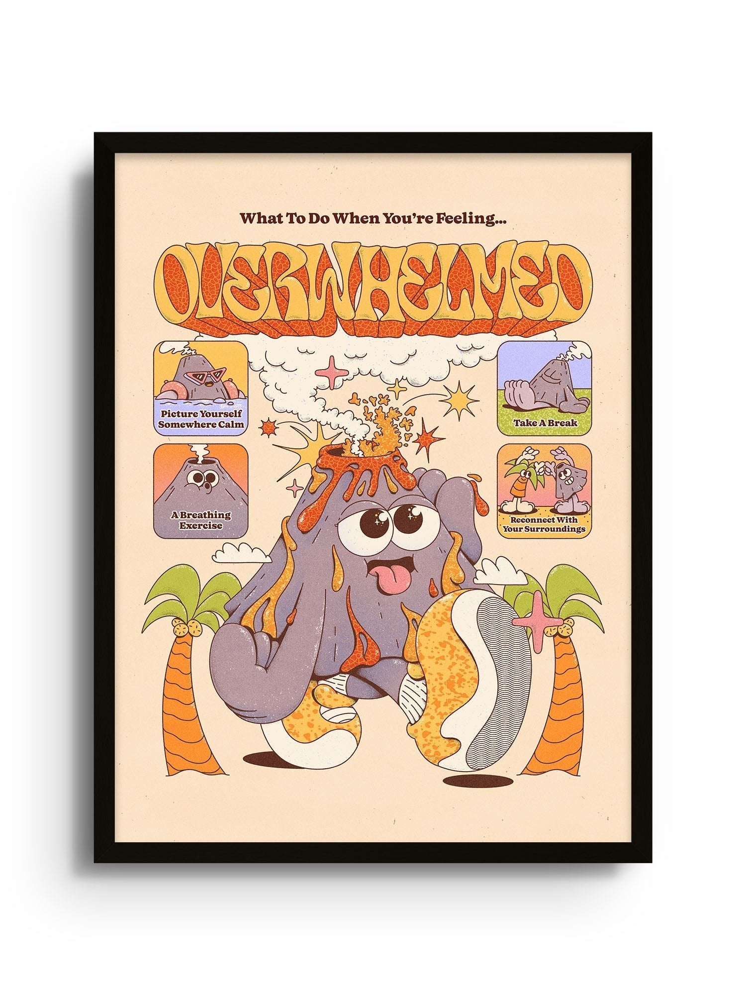 Retro Cartoon Art Print - Overwhelmed by My Sunbeam | East Side Studio ...