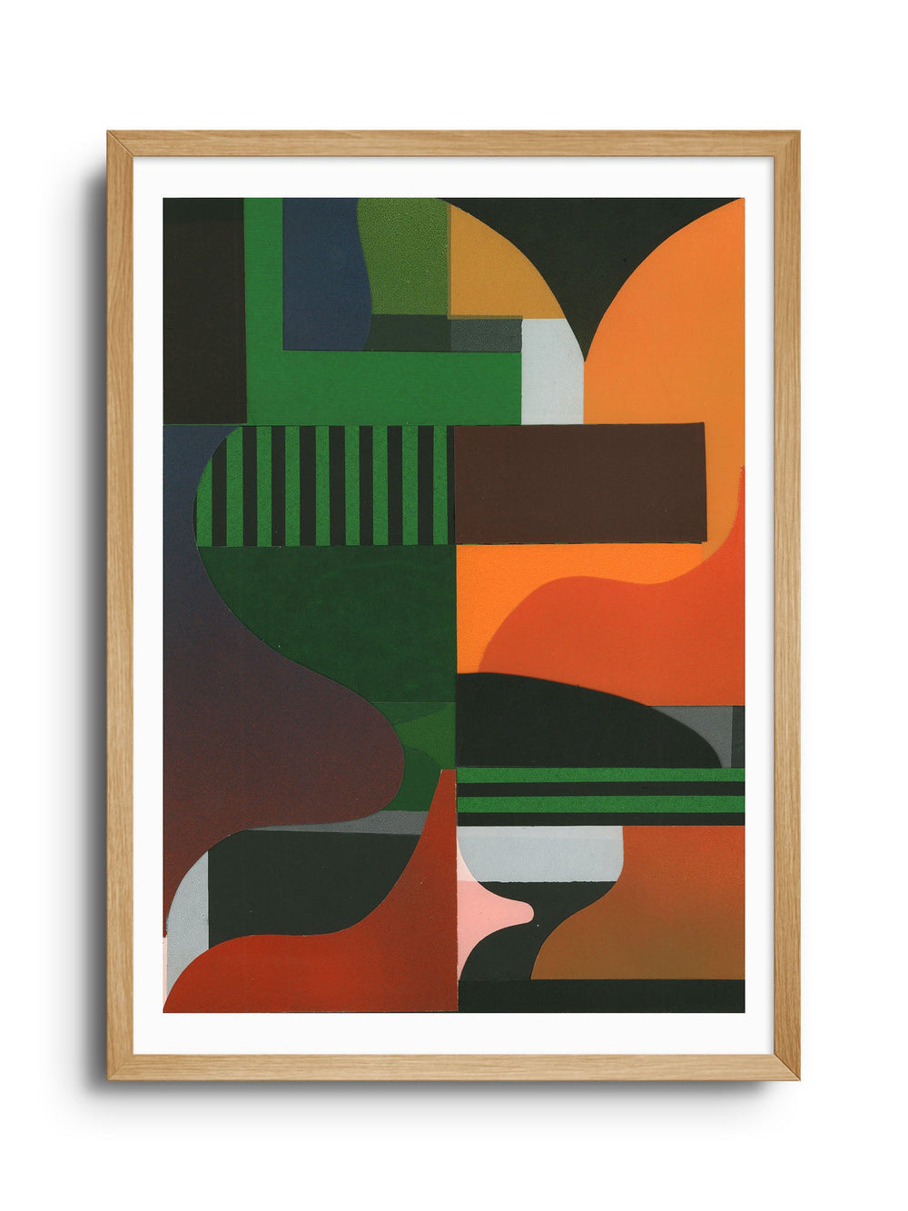 Geometric Abstract Art Print - Pier by Rikki Hewitt | East Side Studio ...