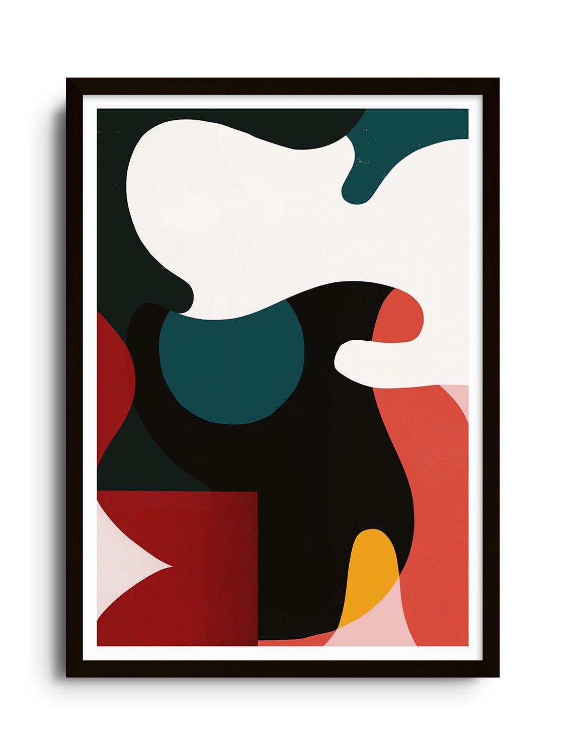 Abstract Geometric Art Print - Plume by Rikki Hewitt | East Side Studio ...