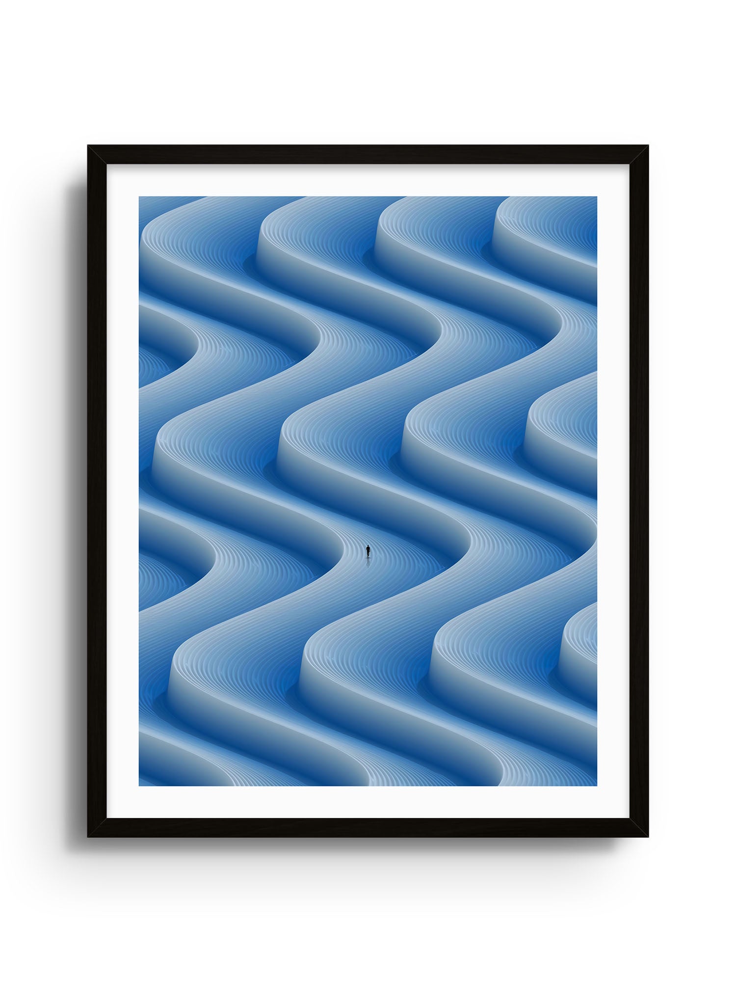 Geometric Abstract Art Print - The Bends by Michael Strevens | East ...