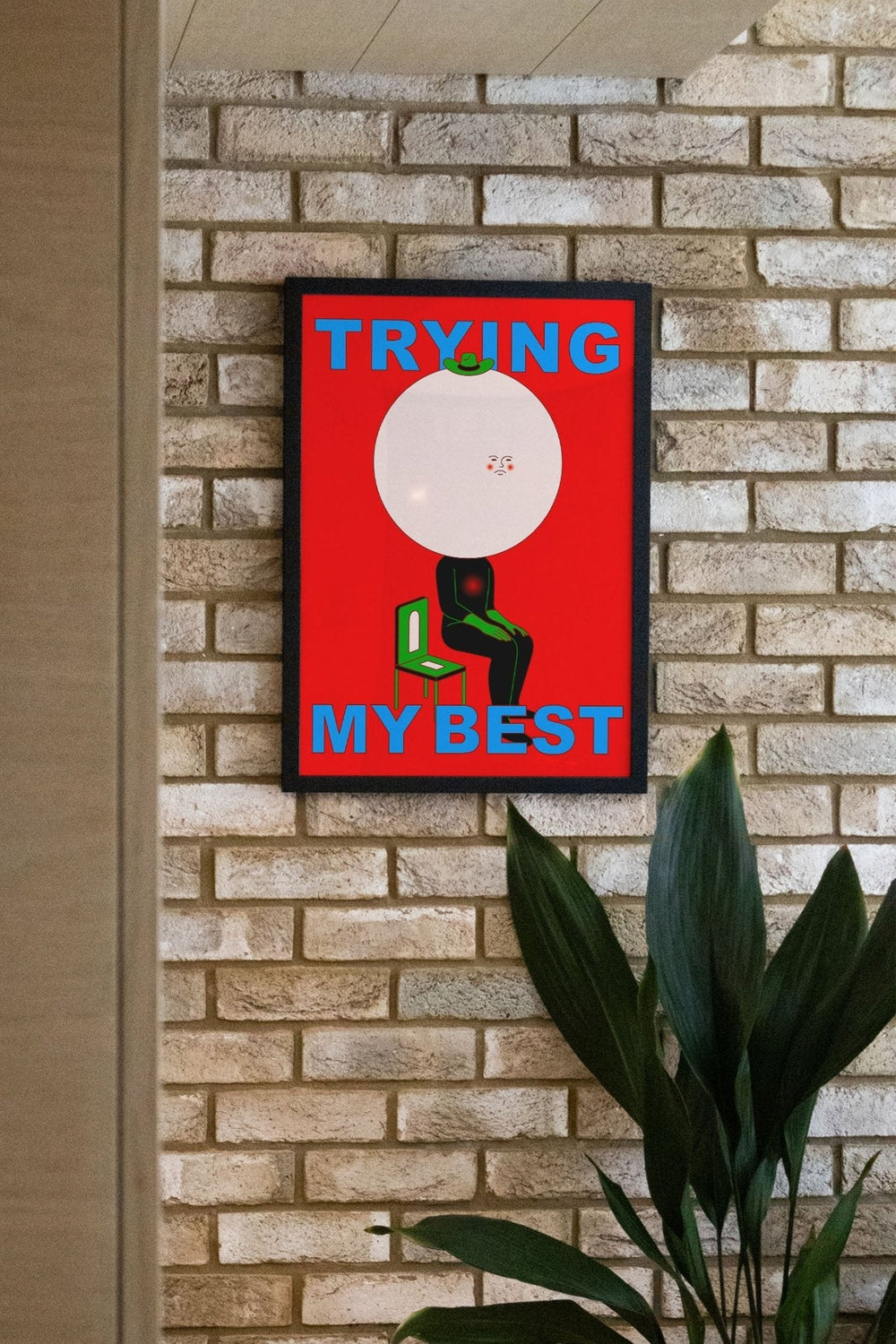 Graphic Art Print - Trying My Best by Jun Ioneda | East Side Studio London