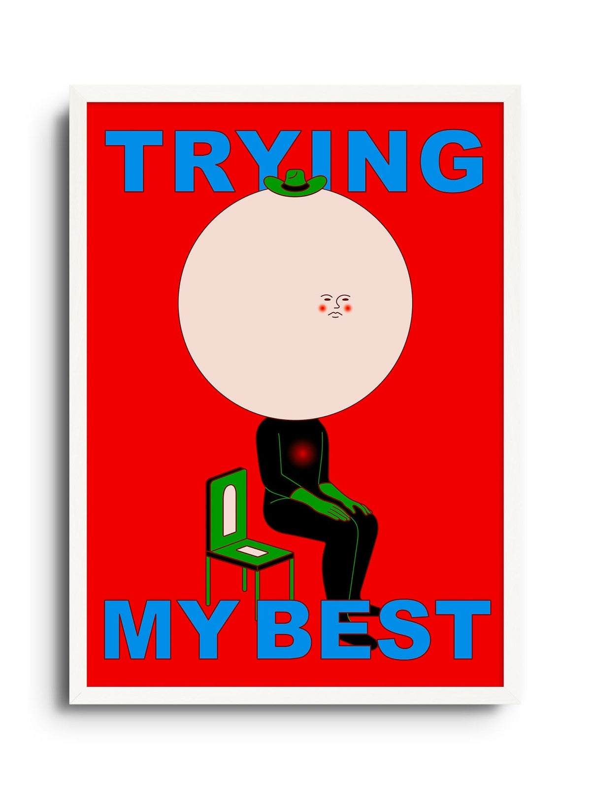 Graphic Art Print - Trying My Best by Jun Ioneda | East Side Studio London
