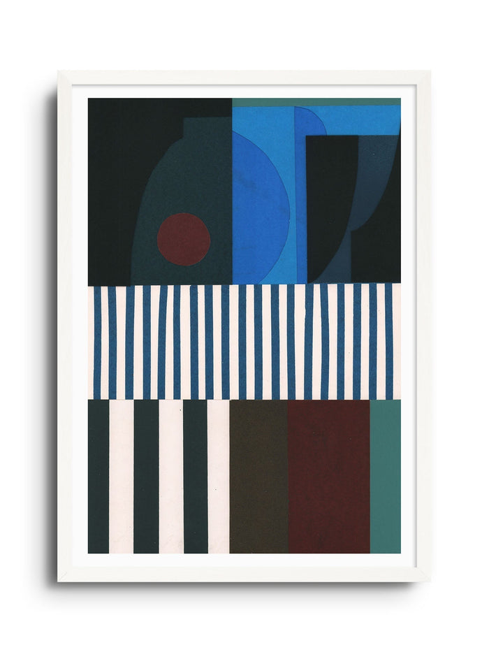 Geometric Abstract Art Print - Urn by Rikki Hewitt | East Side Studio ...