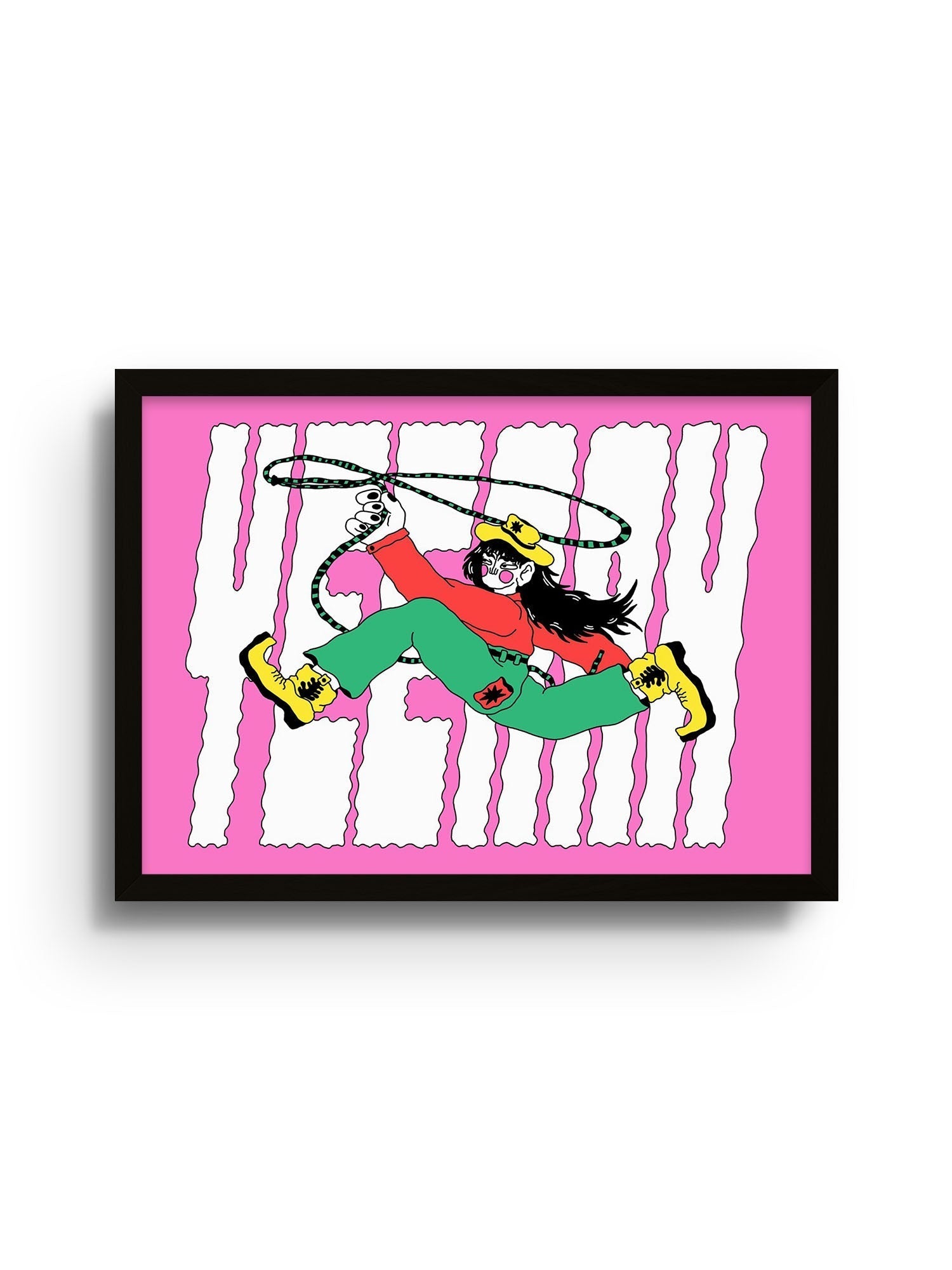 Graphic Art Print - YEEAAH by Justine Jossart | East Side Studio London