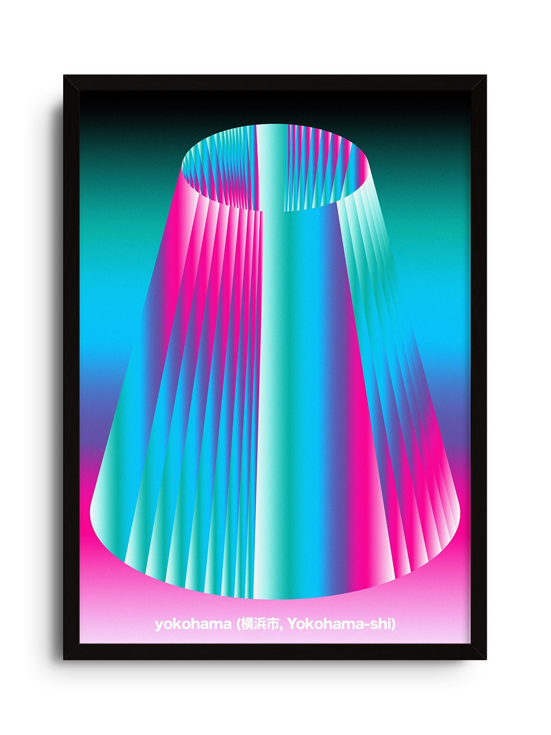 Vibrant Geometric Art Print - Yokohama by Maxim Dosca | East Side ...